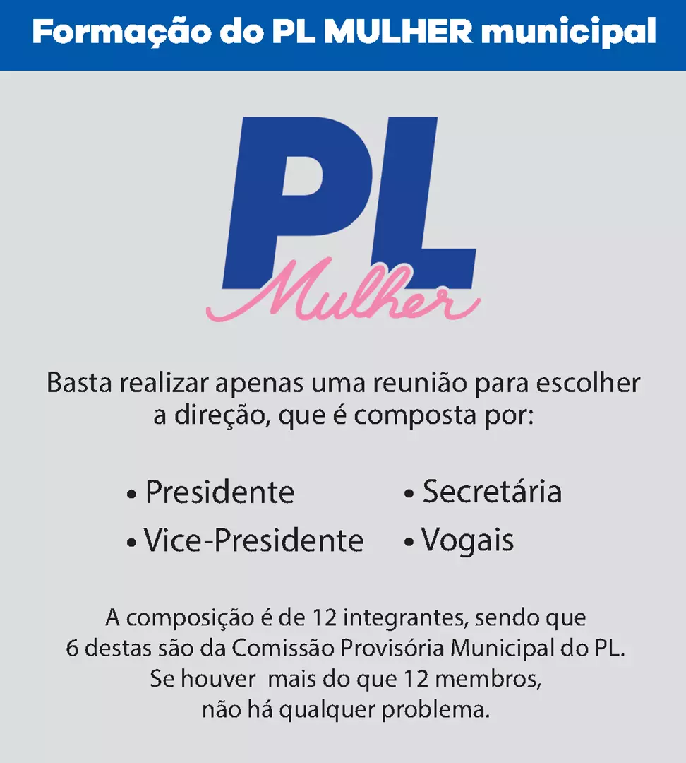 Manual para formação do PL Mulher nos municípios - Partido Liberal do ...
